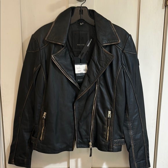 Mauritius | Jackets & Coats | Womens Leather Jacket Nwt | Poshmark